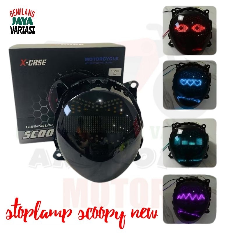 Jual STOPLAMP SCOOPY NEW LED RUNNING ANIMASI 2020 2024 | Shopee Indonesia