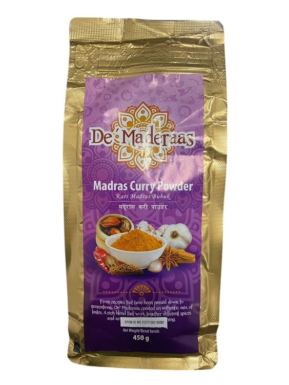 Jual Madras Curry Powder De Maderaas 450 Gram / Bumbu Kari Bubuk / Kari ...