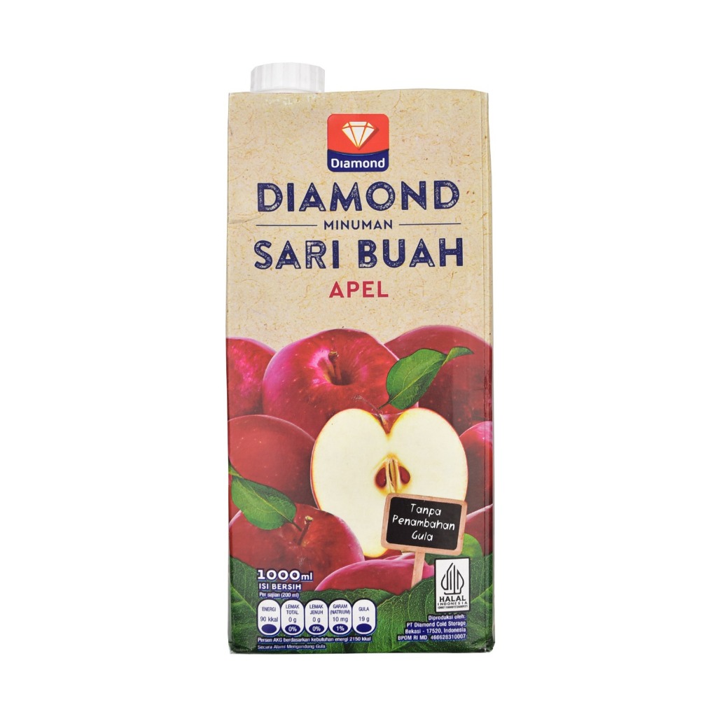 Jual DIAMOND JUICE 1 LTR RASA APEL | Shopee Indonesia