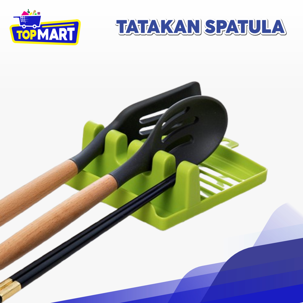 Jual TOPMART - Tatakan Sendok Spatula Rak Sepatula Sutil Tempat tutup ...
