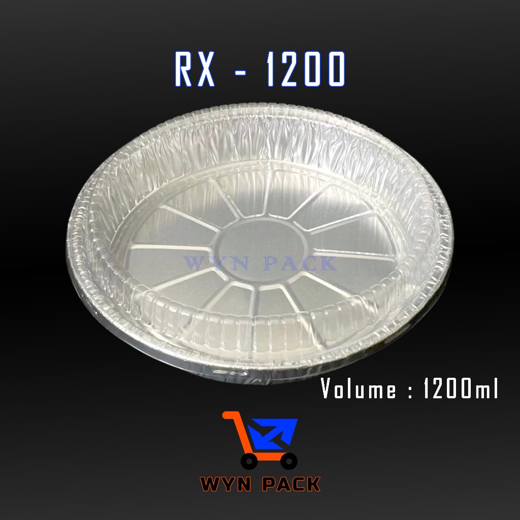 Jual Wadah Aluminium foil tray RX 1200-34 - Alumunium Foil Tray Bulat ...