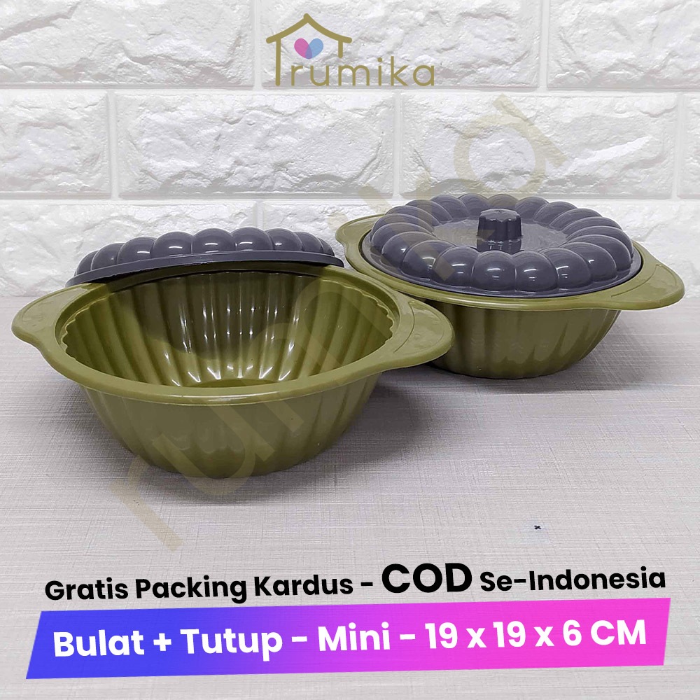 Jual Tempat Saji Mini Plastik / Wadah Makan Bulat - Basi Bulat Miniso ...