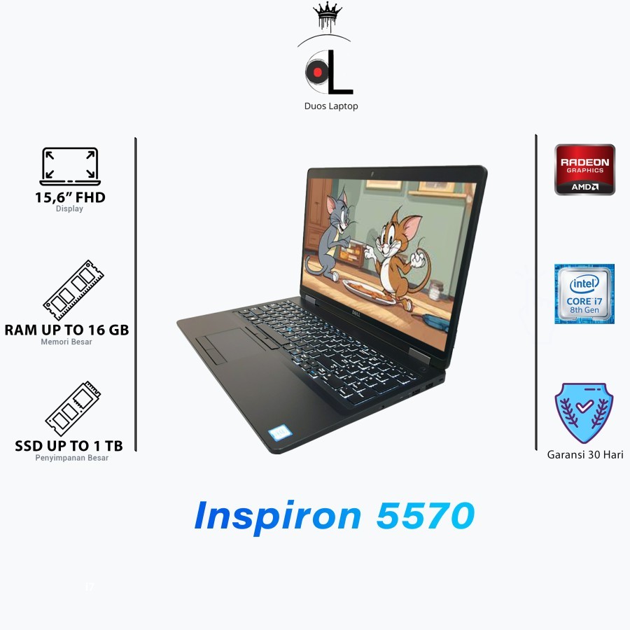 Jual Dell Inspiron 5591 | Core I7 Gen 8 | Ram 16Gb Ssd 256Gb | Layar 15 ...
