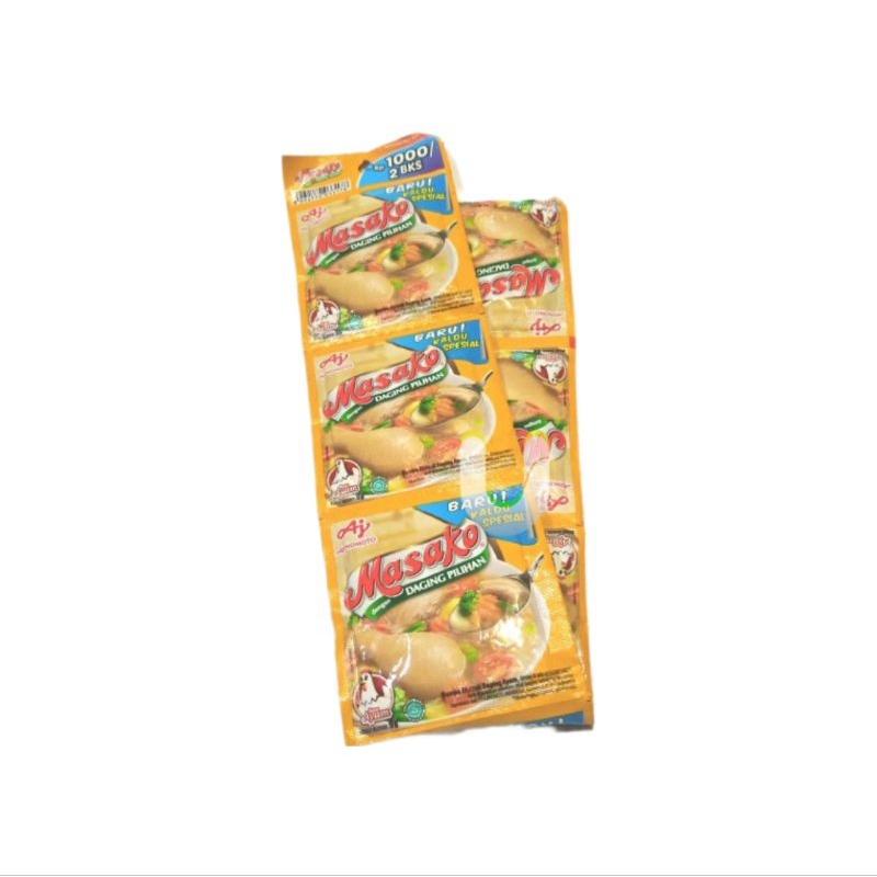 Jual Masako Kaldu Spesial Dengan Daging Pilihan Rasa Ayam (1 renceng/12 ...