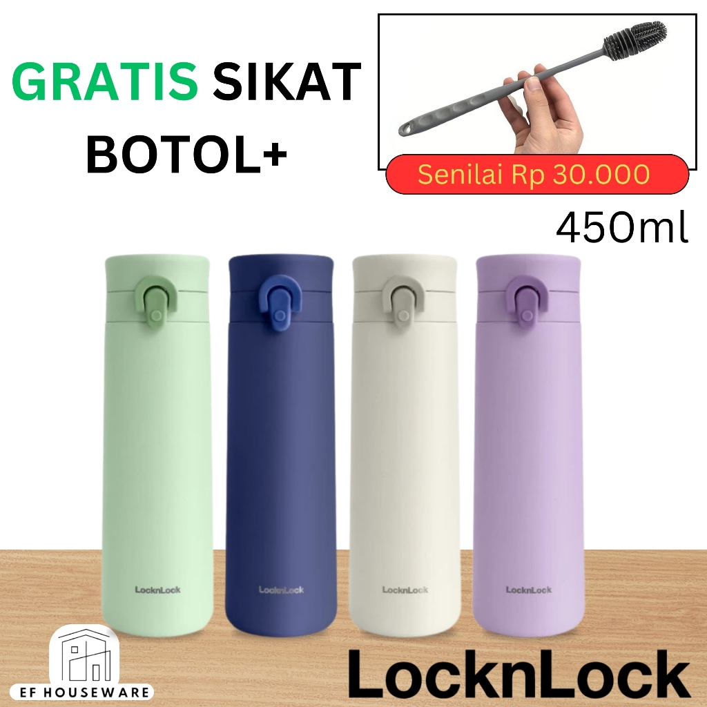 Jual LocknLock New Touch Tumbler 450ML LHC3288 | Shopee Indonesia