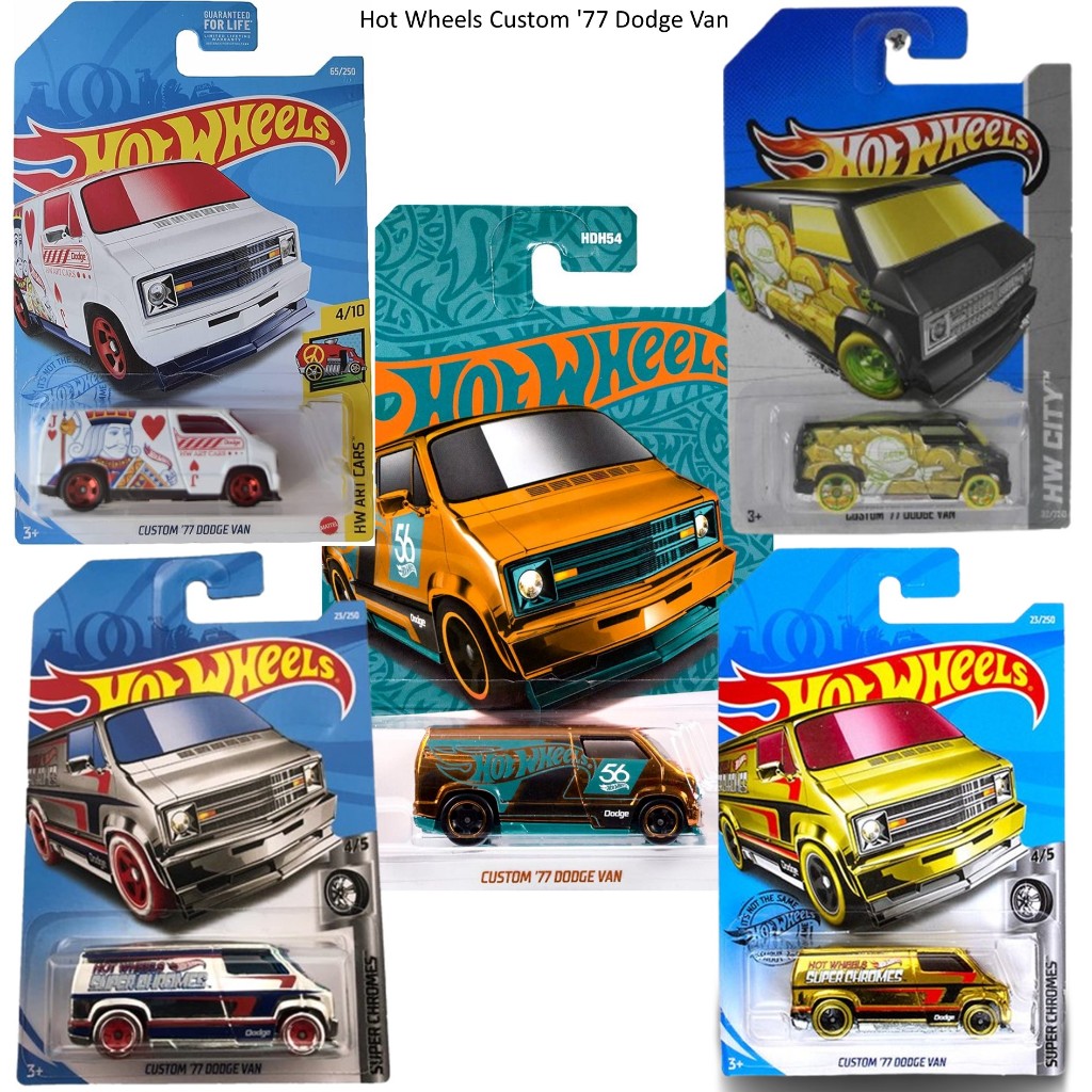 Jual HOT WHEELS CUSTOM 77 DODGE VAN CHASE 56TH ANNIVERSARY TH REG 2013 ...