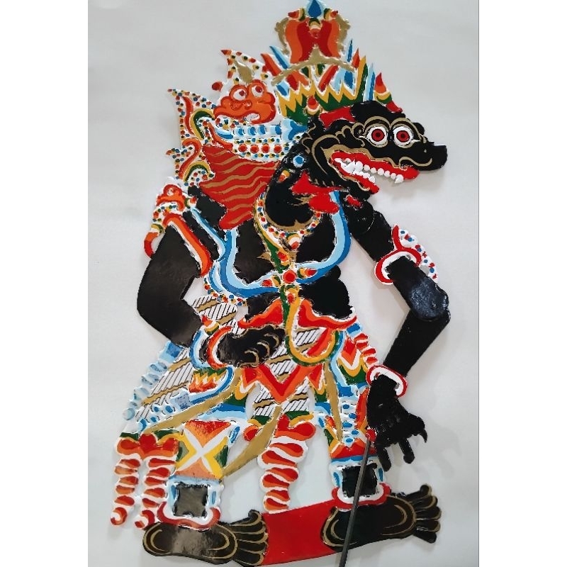 Jual Wayang kulit kertas Buto Raton Hitam tinggi 75Cm | Shopee Indonesia