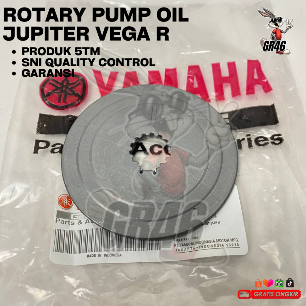 Jual Yamaha Jupiter Vega R Crypton Rotor Pompa Oli Rotary 5TM | Shopee ...
