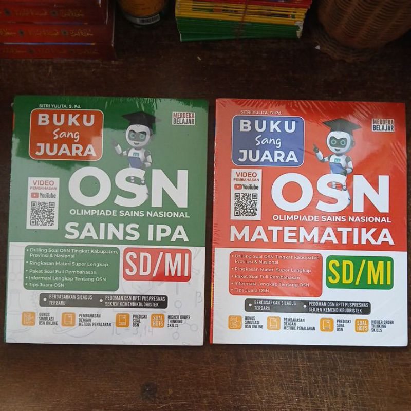 Jual Buku Sang Juara OSN SD/MI Olimpiade Sains Nasional Matematika & IPA | Shopee Indonesia