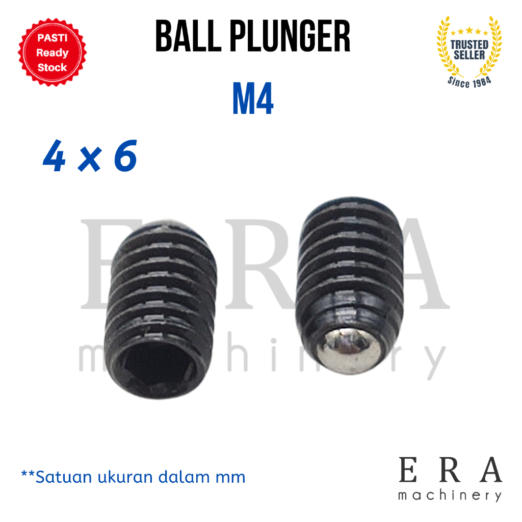Jual Ball plunger M4 M5 M6 M8 Baut Stopper 4mm 5mm 6mm 8mm 4 5 6 8 mm ...