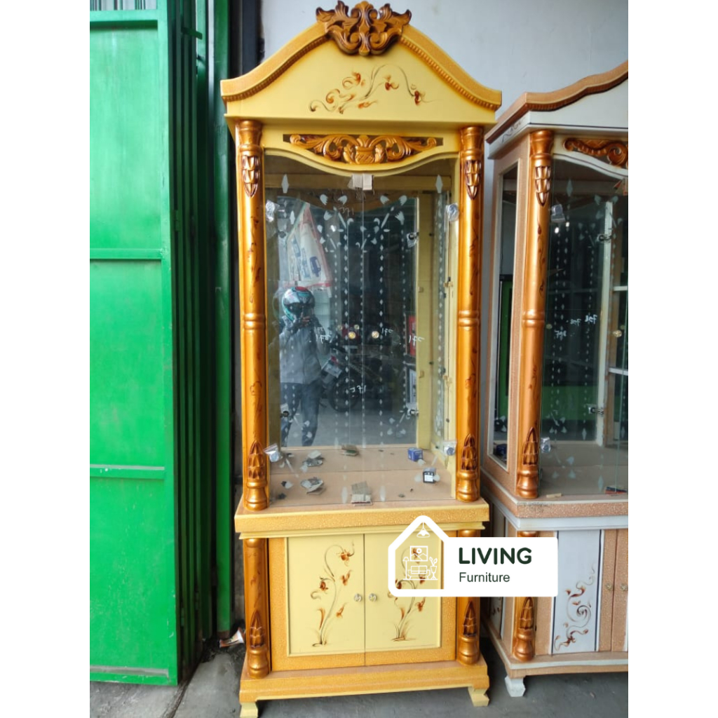 Jual Pajangan Dan Bufet Kaca Tipe Kristal Glossy / Buffet TV & Lemari ...