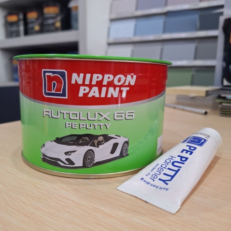 Jual Autolux 66 PE Putty Nippon Paint 1kg / dempul besi mobil 2 ...