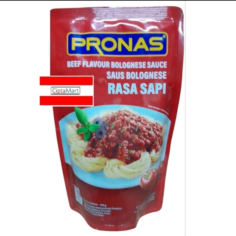 Jual PRONAS Saus Spaghetti Bolognese Beef / Sapi 315gr | Shopee Indonesia