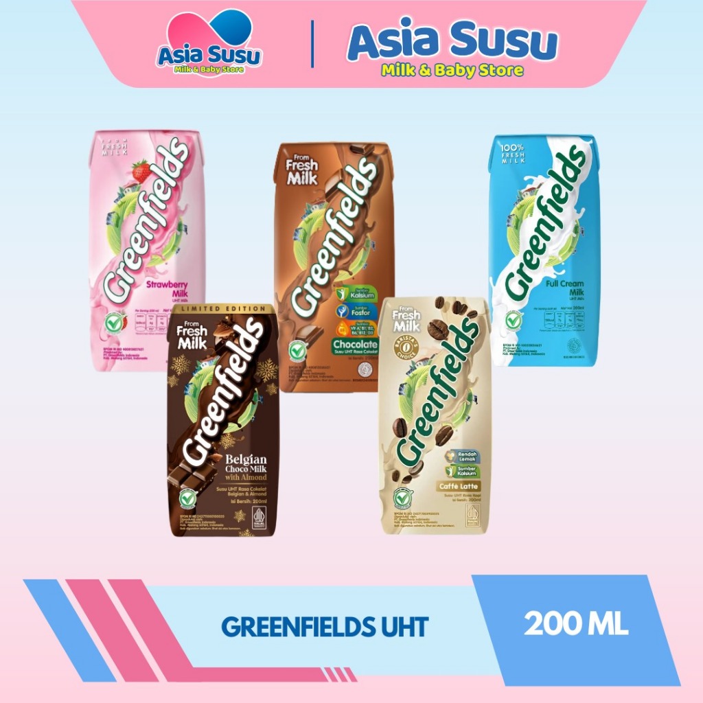 Jual Greenfields Susu UHT 200 ml - 100% Fresh Milk dari Greenfields ...