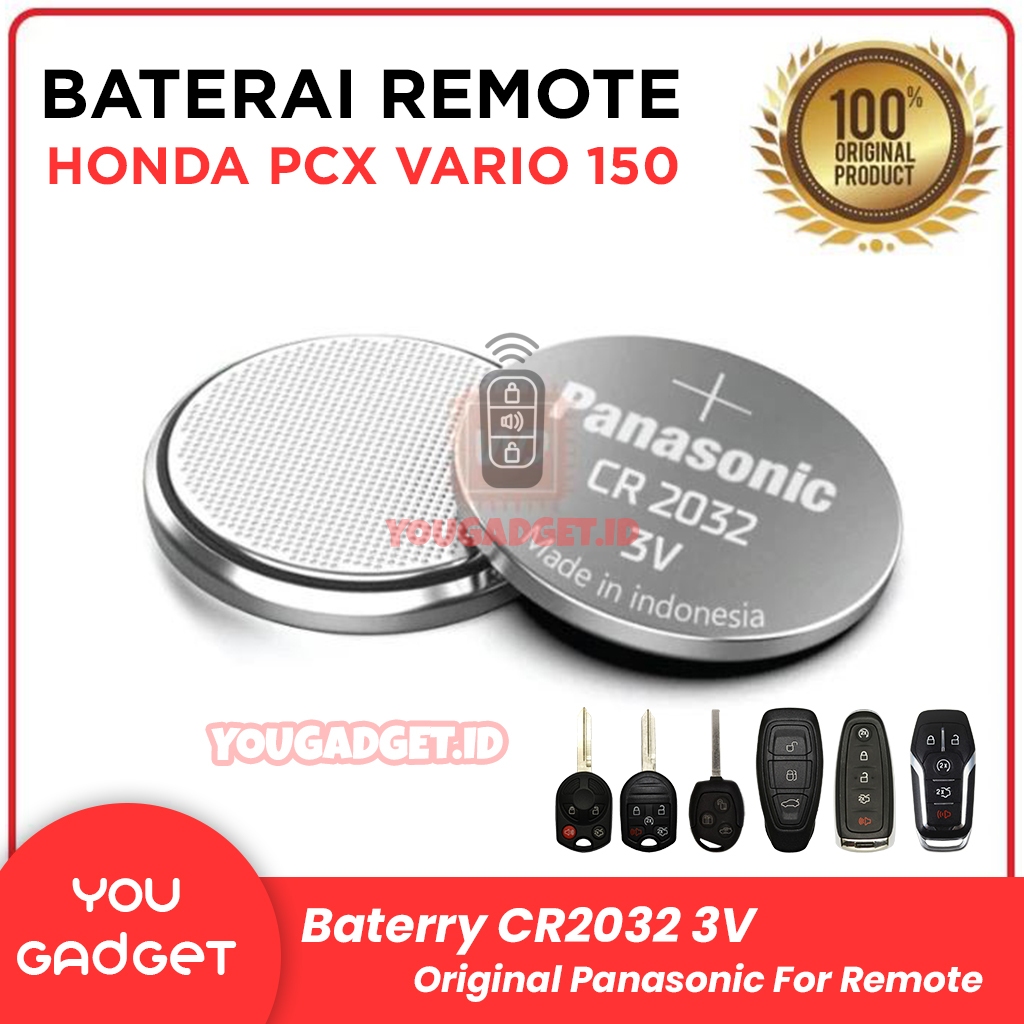 Jual BATERAI Remote Vario 150 KUNCI HONDA PCX/Vario SCOOPY 2021 2022 ...