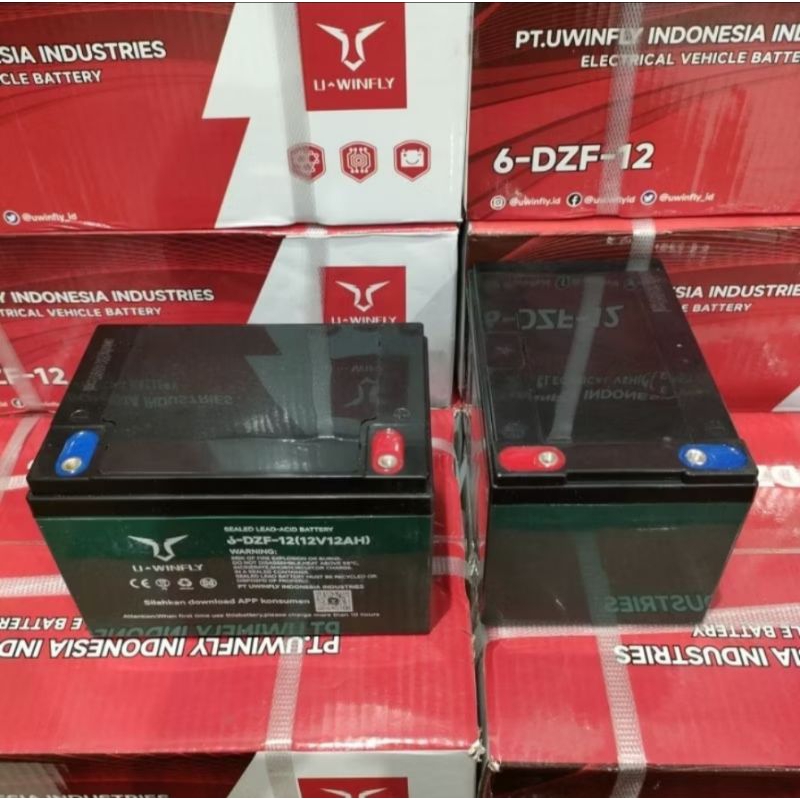 Jual Aki 12V 12Ah merk Uwinfly new(ORIGINAL) | Shopee Indonesia