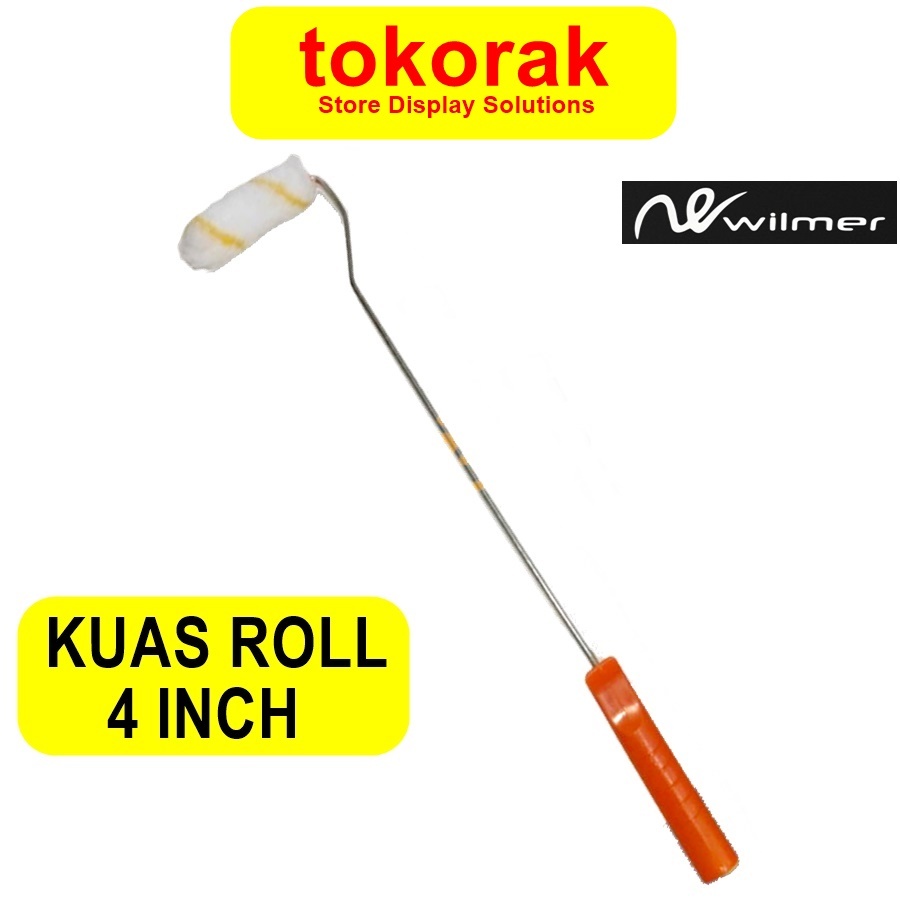 Jual KUAS ROLL KAPAL 4 INCH GAGANG PANJANG KUAS BULU CAT ROL 4" KUAS ...