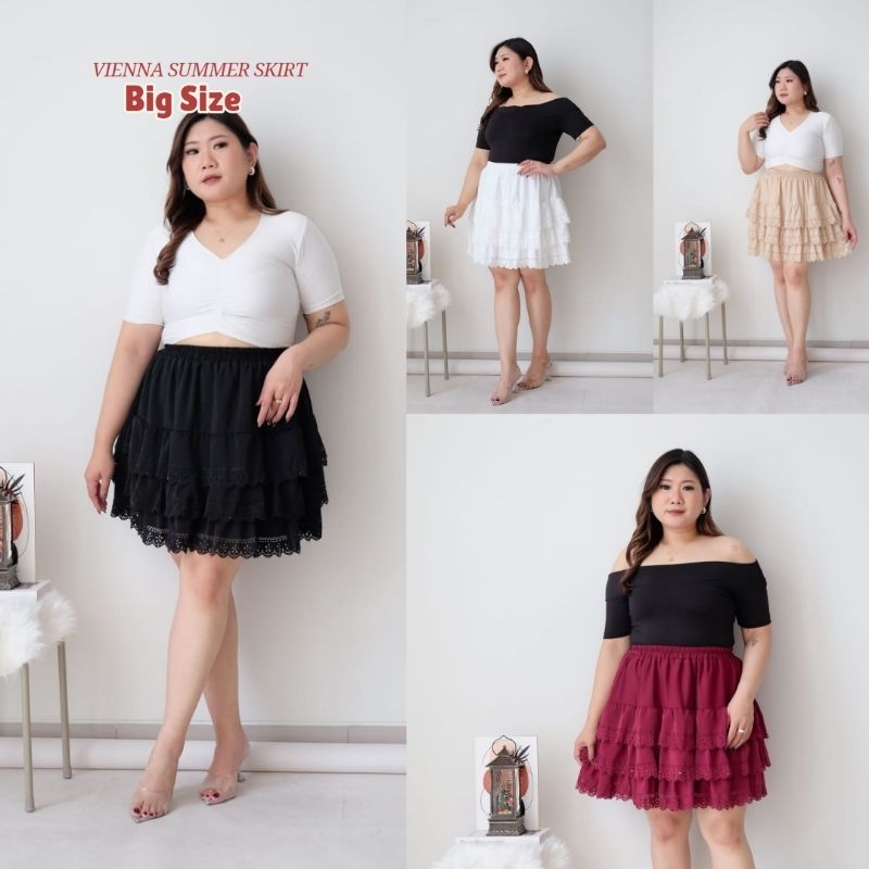Jual Vienna Rok Jumbo Coquette Viral Kekinian / Rok pendek rampel ...
