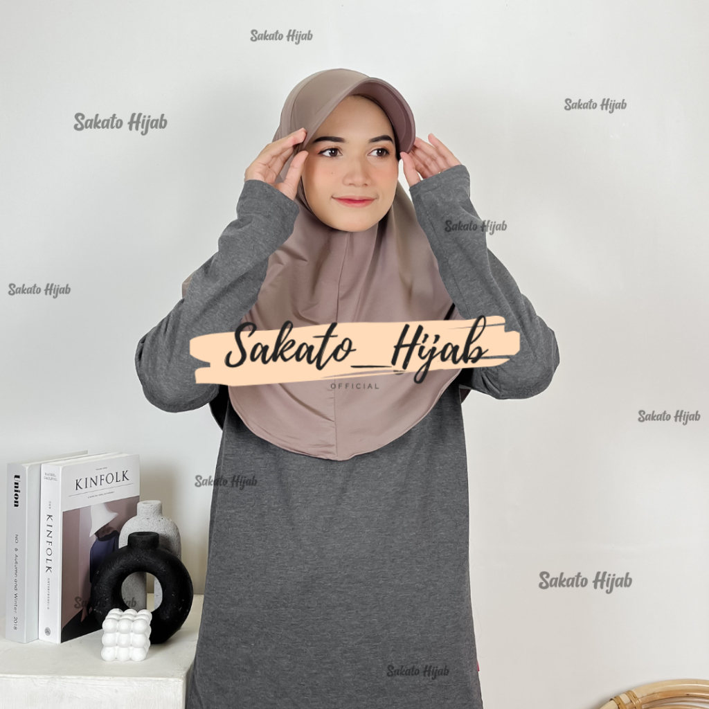 Jual Jilbab Instan Sport Topi Dewasa Ukuran M Jersey Premium I Hijab ...