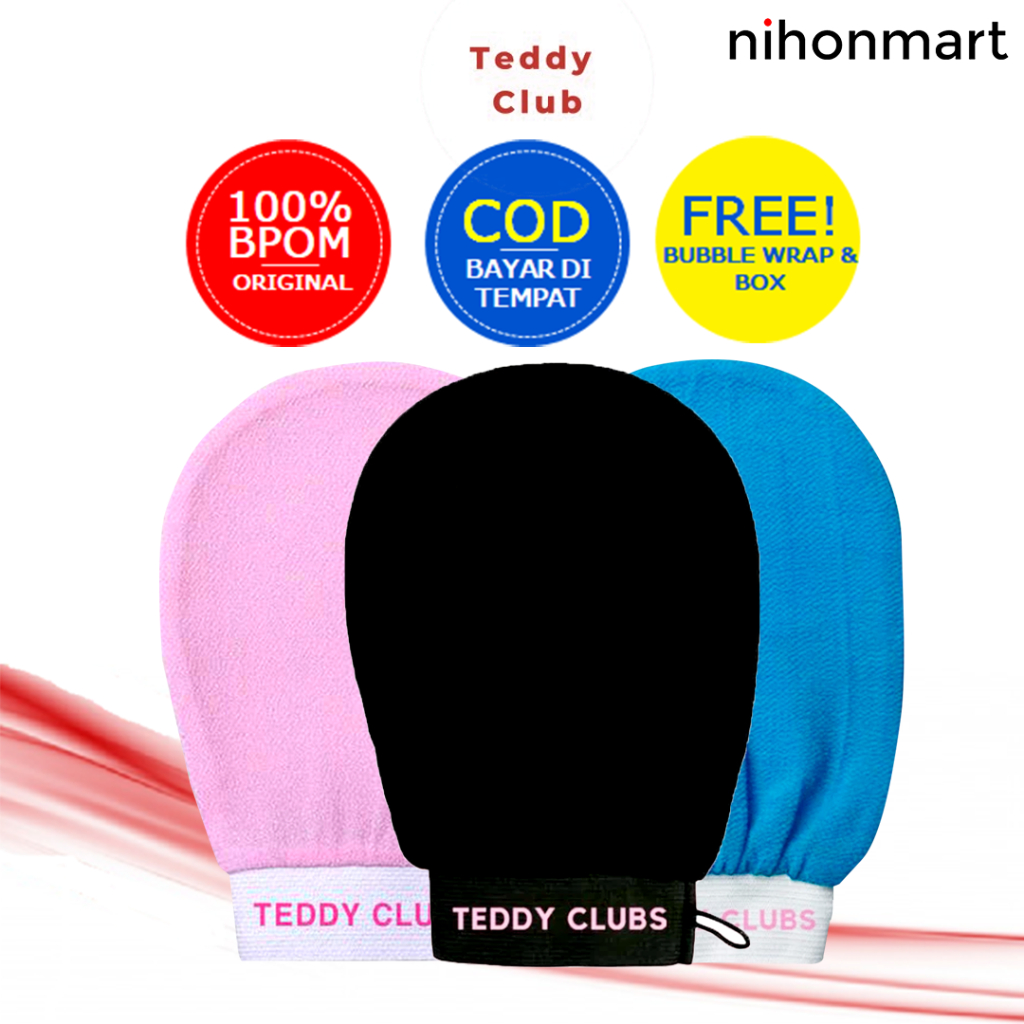 Jual Teddy Clubs Body Exfoliating Gloves | Shopee Indonesia
