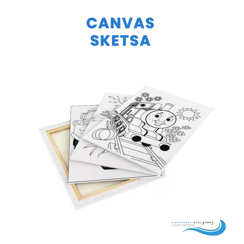 Jual Canvas Lukis Sketsa Kanvas Bergambar Papan Melukis Painting ...