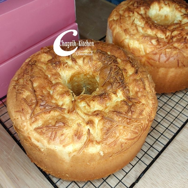 Jual sifon keju Chiffon cake triple cheese 20cm | Shopee Indonesia