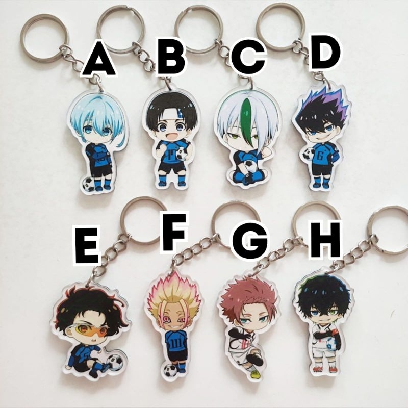 Jual Keychain Anime Blue Lock 6 Hiori Nanase Otoya Karasu Yukimiya ...