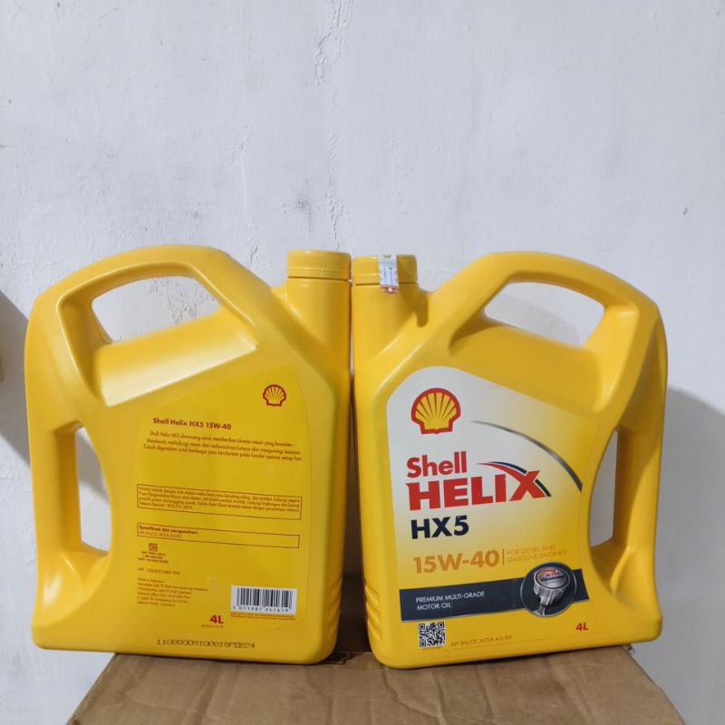 Jual HARGA GROSIR OLI SHELL HELIX HX5 4L 1GALON | Shopee Indonesia