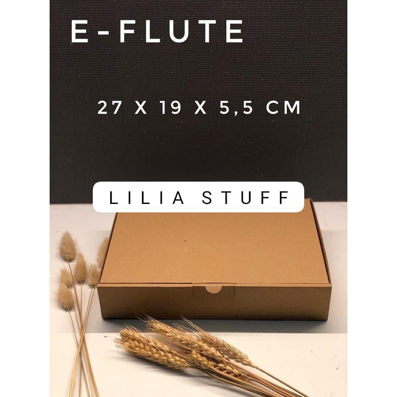 Jual KARDUS BOX 27x19x5.5 cm / BOX KARTON CORUGATED DIECUT E-FLUTE ...