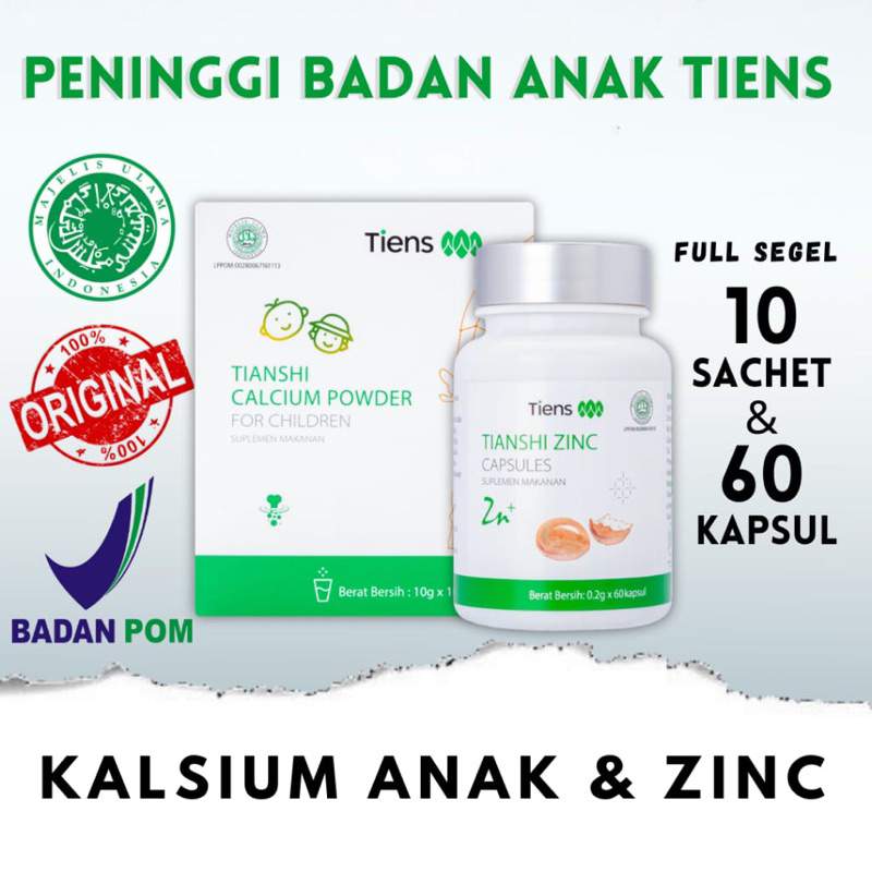 Jual Paket Suplemen Peninggi Badan Anak Anak Tiens Susu Kalsium Anak ...
