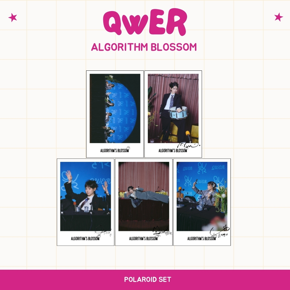 Jual POLAROID QWER ALGORITHM BLOSSOM (ISI 5 PCS + LAMINASI 2 SISI) TANDA TANGAN TTD KPOP ...