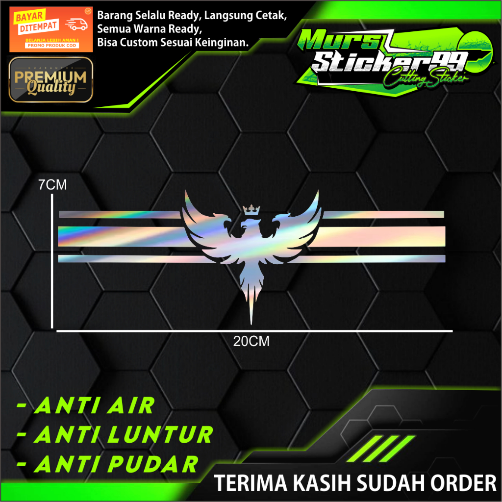 Jual Sticker Cutting LOGO BURUNG ELANG VARIASI Cocok Untuk Motor Dan ...