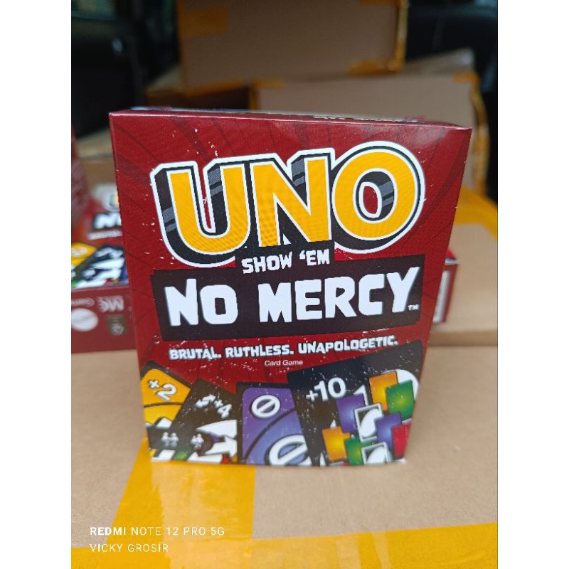 Jual CARD GAME NO MERCY SHOW EM NO MERCY 1 BOX ISI 3 PCK CARD GAME ...