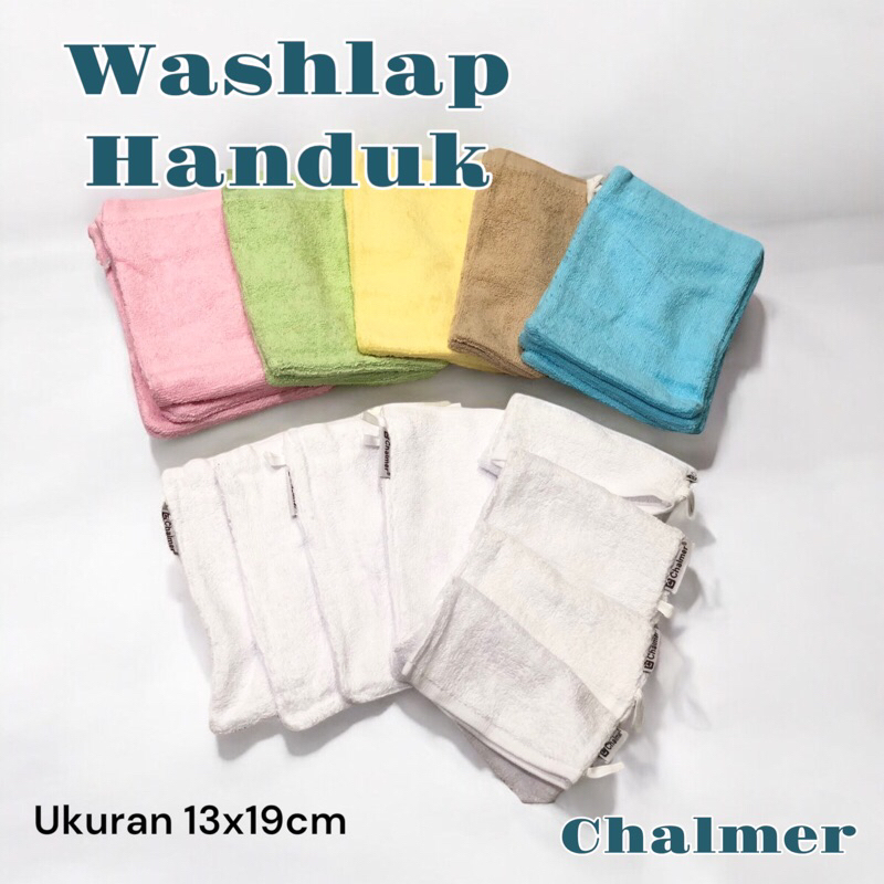 Jual Washlap Handuk by Chalmer - 3pc | Shopee Indonesia