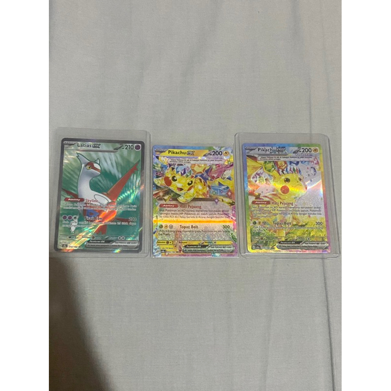 Jual pikachu ex SAR pikachu ex RR latias ex SR pokemon tcg sv8s ...
