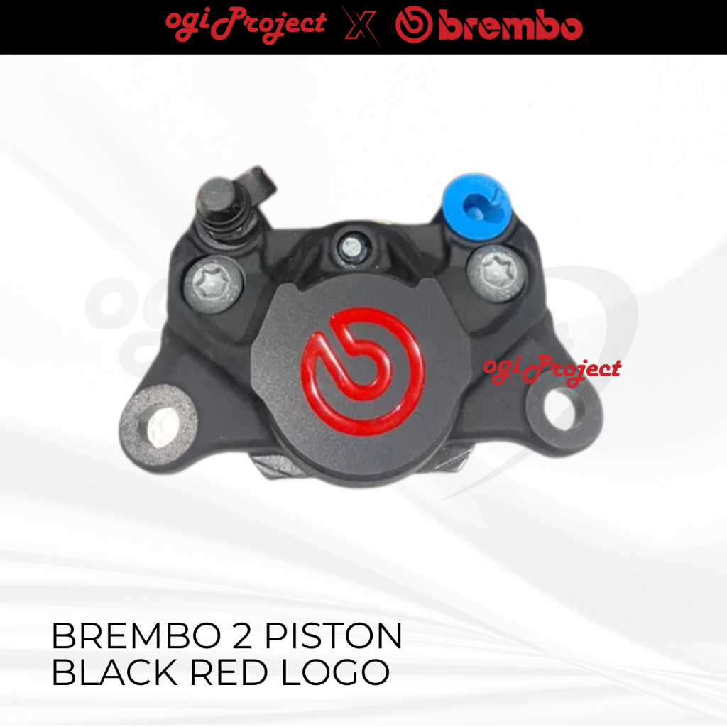 Jual Kaliper Brembo 2P 2Piston Black Red Logo ORIGINAL | Shopee Indonesia