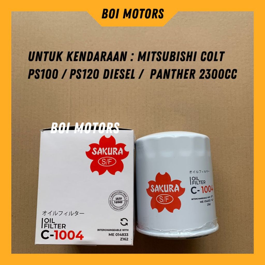 Jual SAKURA C-1004 C1004 OIL FILTER FILTER OLI MITSUBISHI COLT DIESEL ...