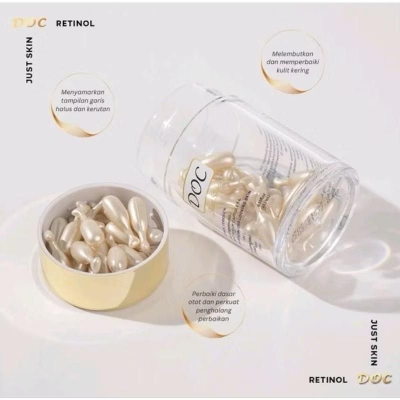 Jual DOC RETINOL SERUM ,RETINOL SKINCARE ESSENCE ORIGINAL ISI 40 KAPSUL ...