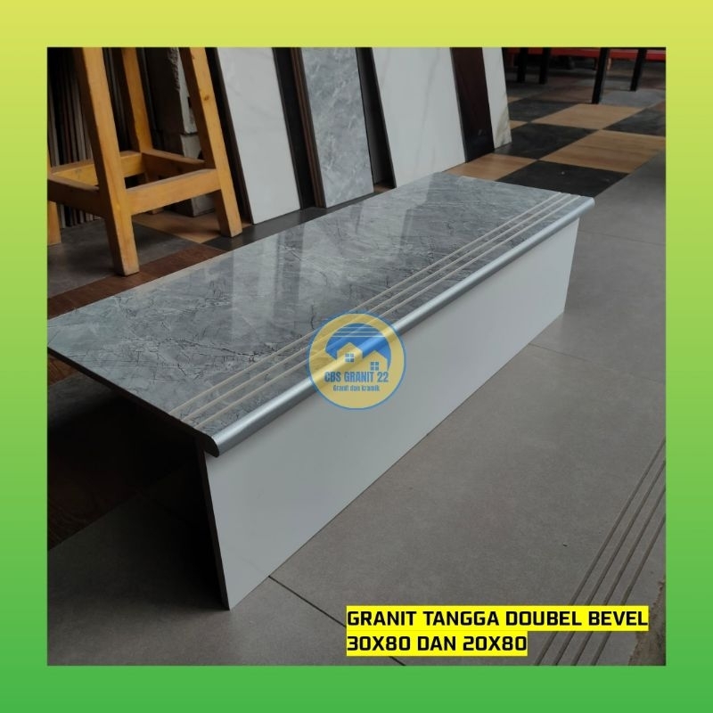 Jual Granit Tangga 30x80 Dan 20x80 Doubel Bevel | Shopee Indonesia
