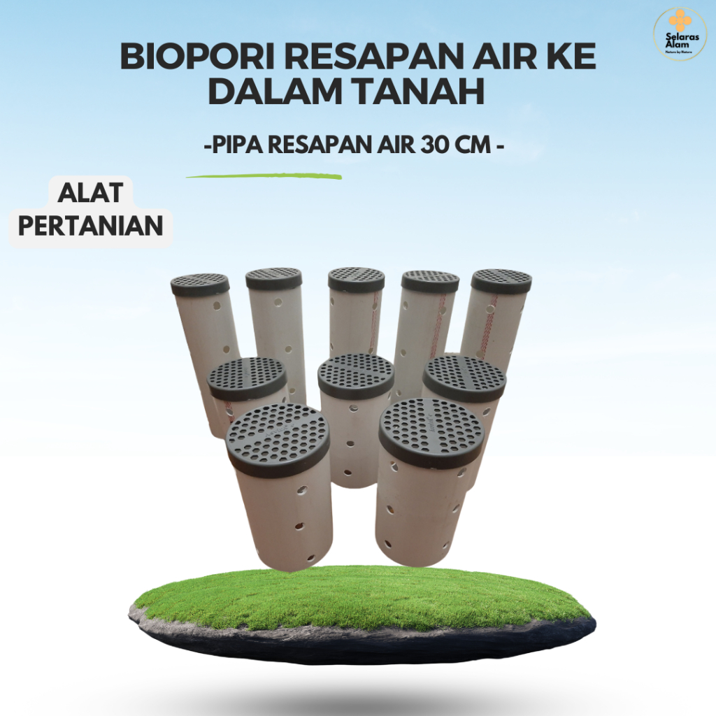 Jual Biopori Resap Air Pipa Resapan Alat Pertahanian 30 CM | Shopee ...