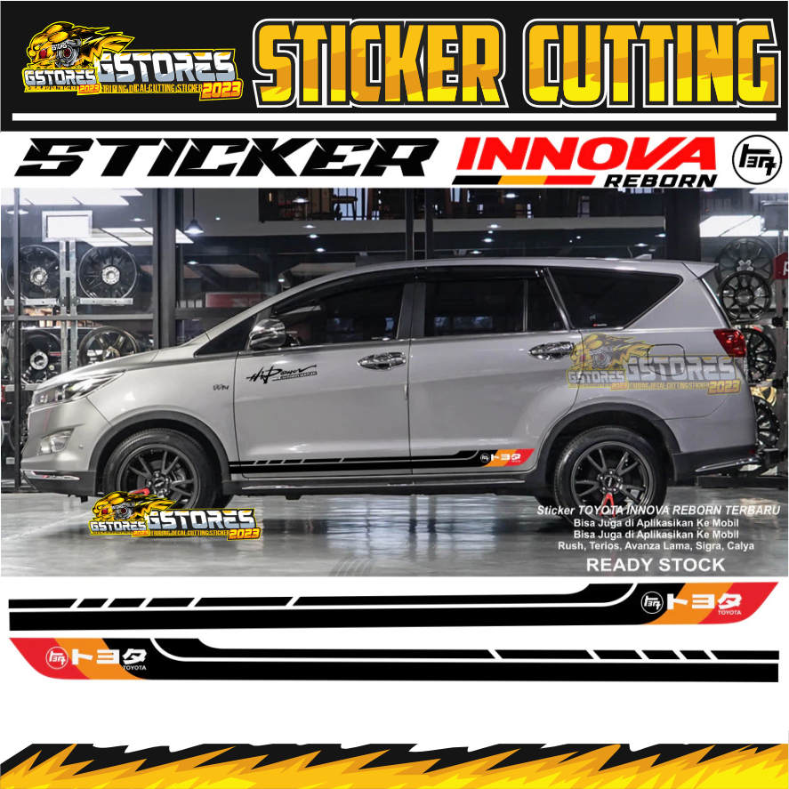 Jual STICKER BODY SAMPING INNOVA REBOREN MOTIF TERBARU, STICKER CUTTING ...