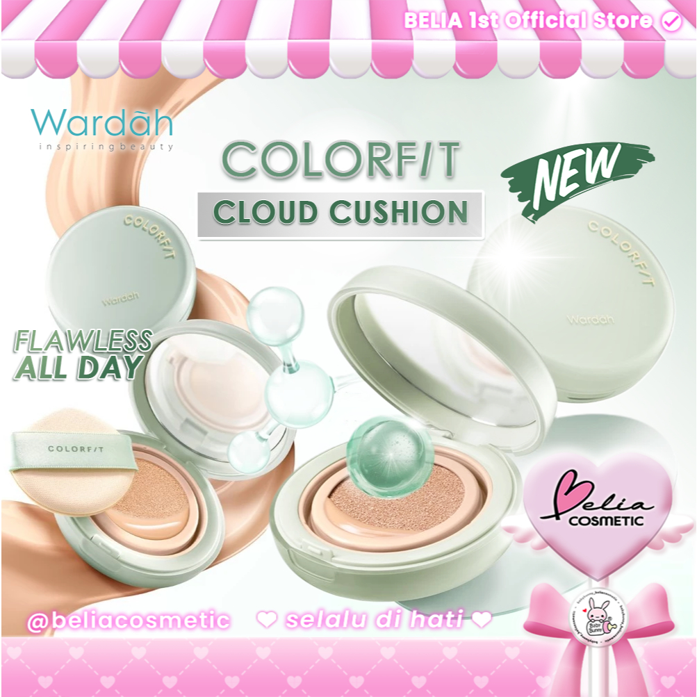 Jual ™ BELIA ™ WARDAH Colorfit 5D Blur Cloud Cushion Matte Finish | SPF ...
