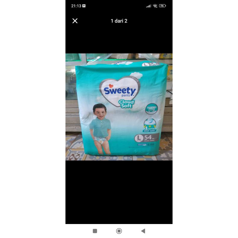 Jual PAMPERS SWEETY SILVER PANTS L54pc M60pc | Shopee Indonesia