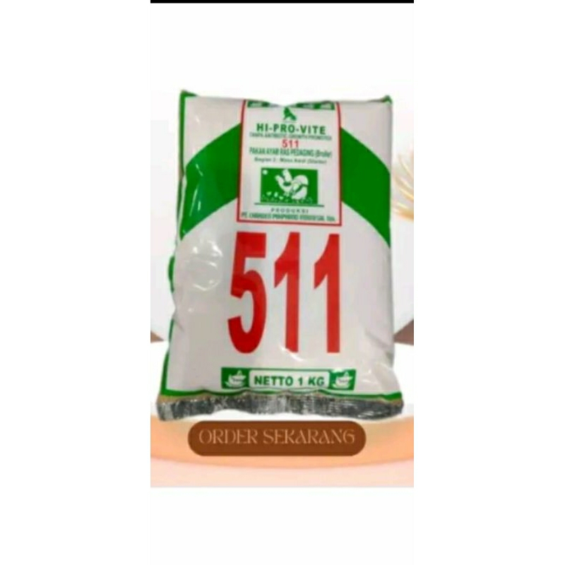 Jual PAKAN AYAM 511/511B KEMASAN 1KG MAKANAN PAKAN AYAM PUR AYAM ...