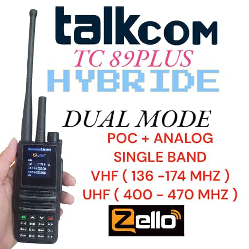 Jual HT POC + ANALOG TALKCOM HYBRID TC 89 PLUS MHZ ANDROID 4G HITAM ...