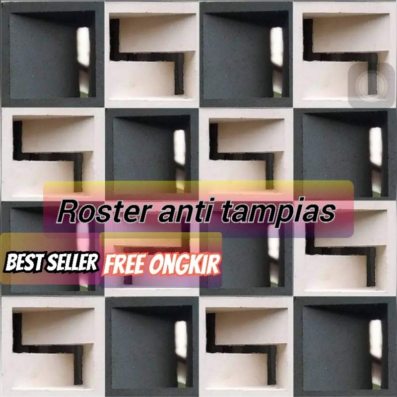Jual roster beton minimalis roster anti tampias kombinasi | Shopee ...