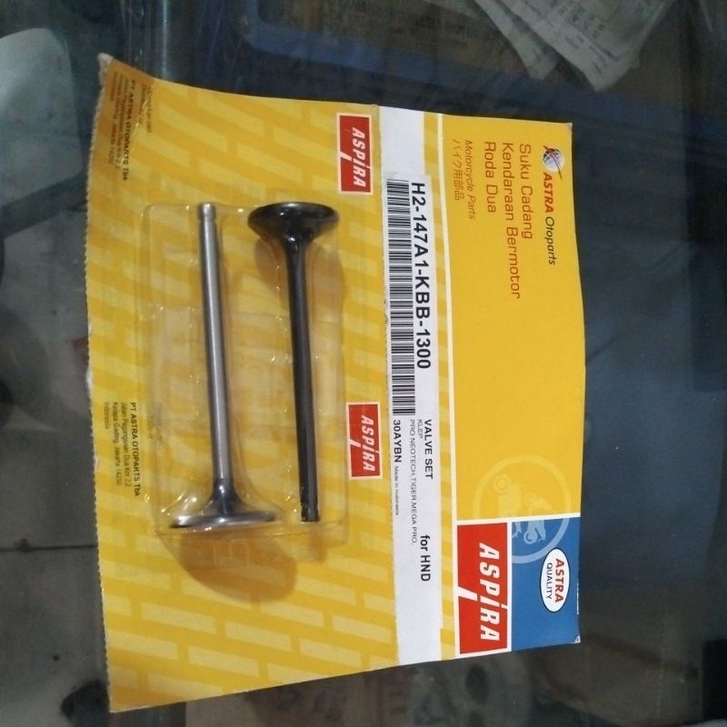 Jual PAYUNG KLEP SET IN EX PRO NEOTECH TIGER MEGAPRO VALVE MEGA PRO ORIGINAL ASPIRA H2-147A1-KBB ...