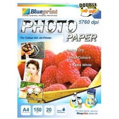 Jual Kertas Foto Glossy Double Side Blueprint A4 150Gsm 20Sheets ...