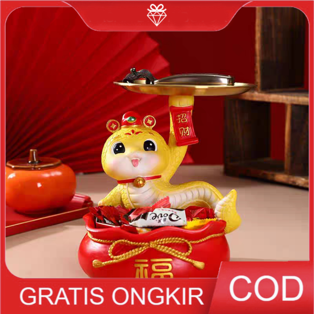 Jual Pajangan Tahun Ular CNY - Dekorasi Pajangan Feng Sui P235 | Shopee ...