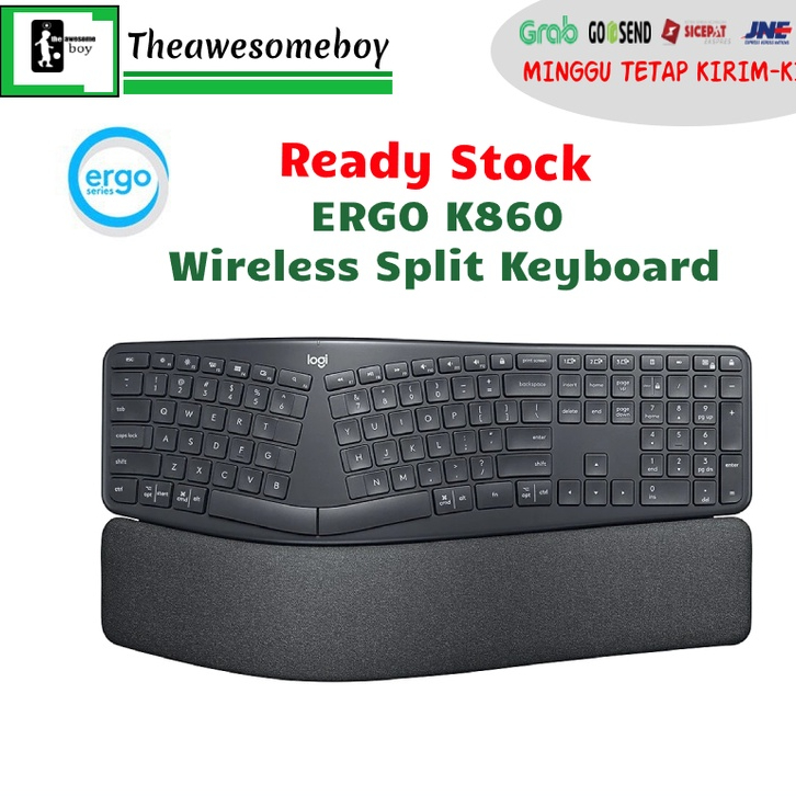 Jual Logi Ergo K860 Wireless Bluetooth Split Keyboard Multi Device ...
